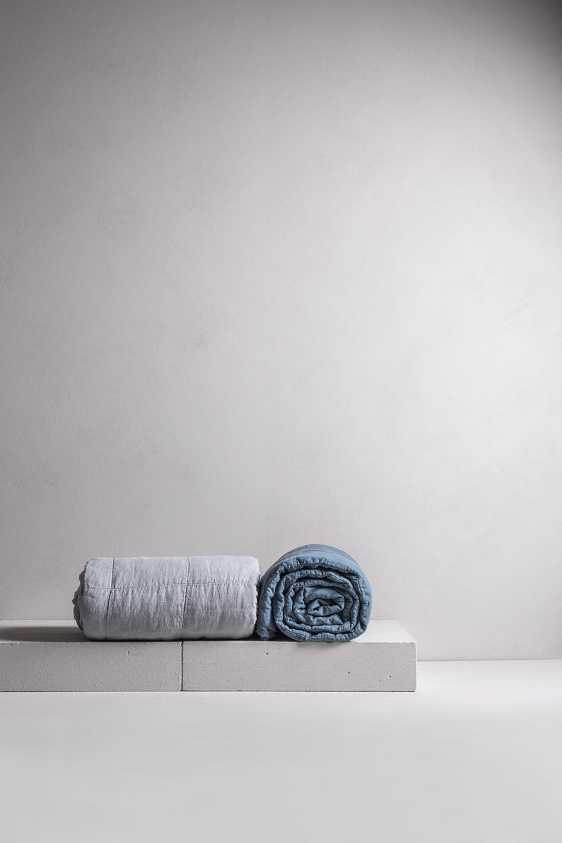 minerale vintage wash / Luxury Pure Linen Quilt – bedouinSOCIETE